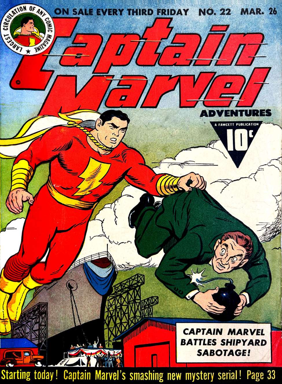 Captain Marvel Adventures 22 - Version 2 (Fawcett)
